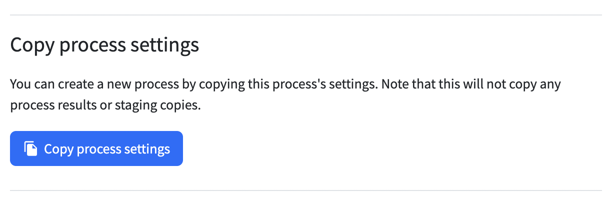 Copying process settings – Duco Copying process settings – Duco