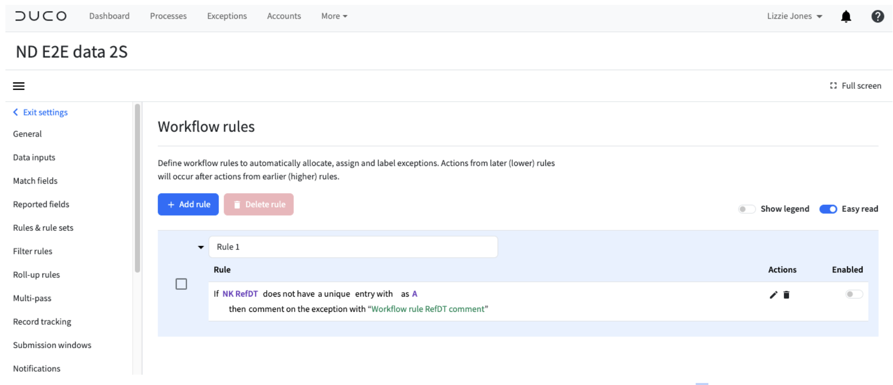 May 2024 - Exception management and EMIR process enhancements – Duco