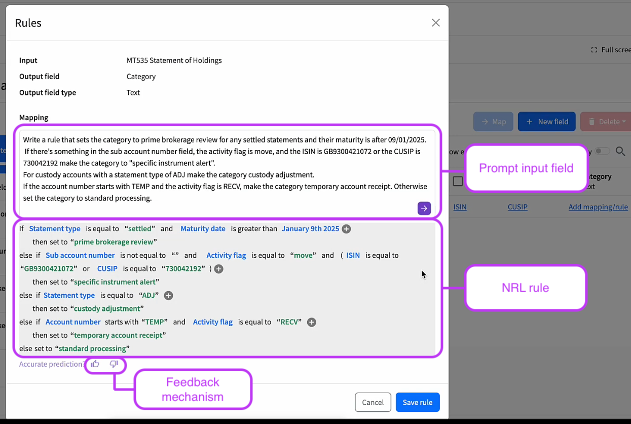 Agentic Rule Builder: UI Components – Duco