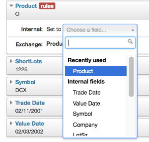 Configuring match fields – Duco