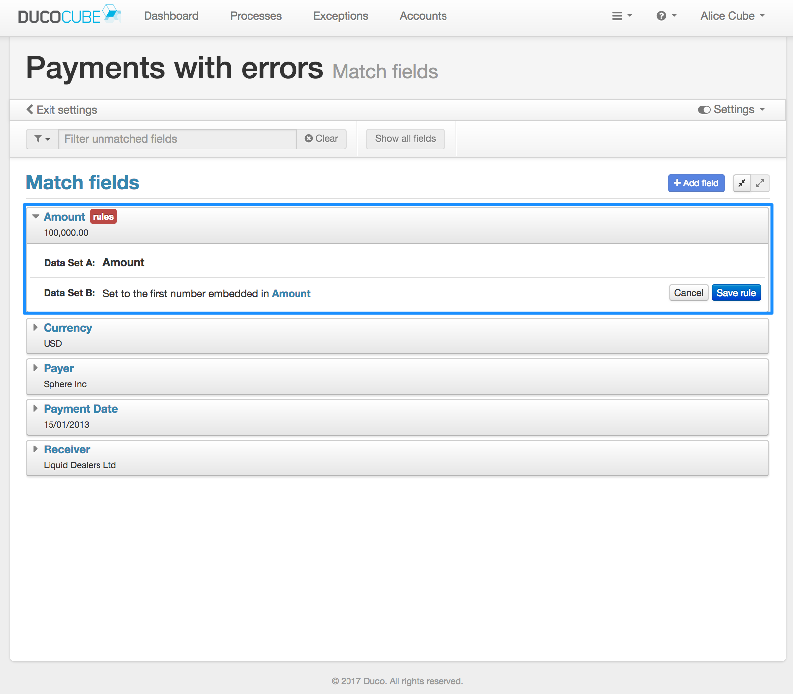 Dealing with errors – Duco